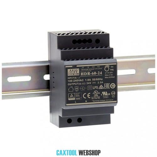 Mean Well tápegység HDR-60-15 60W 15V 4A - Hi3Dshop